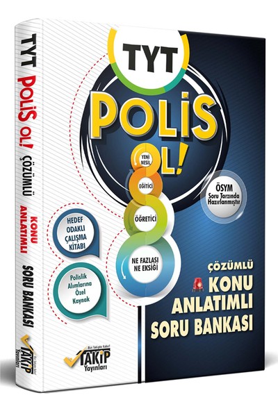 Liyakat Yayınları Polis Ol TYT - Konu Anlatımlı Soru Bankası - Hedef Odaklı Çalışma Kitabı Liyakat Yayınları Polis Ol TYT - Konu Anlatımlı Soru Bankası - Hedef Odaklı Çalışma Kitabı