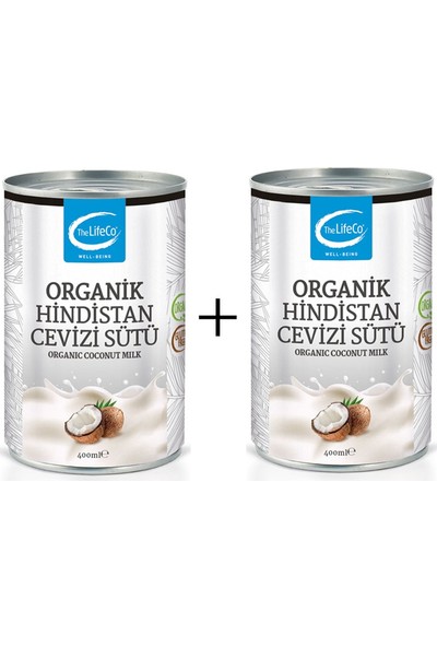 TheLifeCo Hindistan Cevizi Sütü 2 x 400 ml