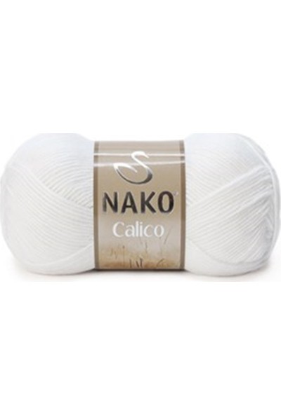 Nako Calico 208 Beyaz Örgü İpi