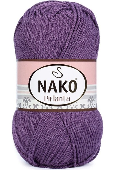 Nako Pırlanta 6684 Açık Mürdüm Örgü İpi