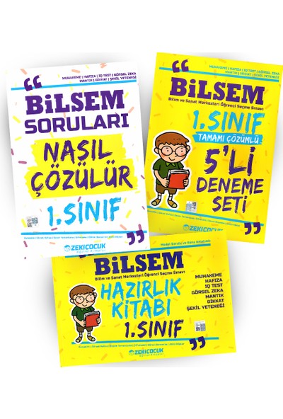 Zeki Çocuk - Bilsem 1. Sınıf Seti