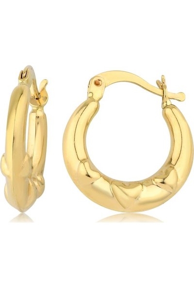 İryum 14 Ayar Halka Küpe (Çapı: 1.4cm) W4E28109