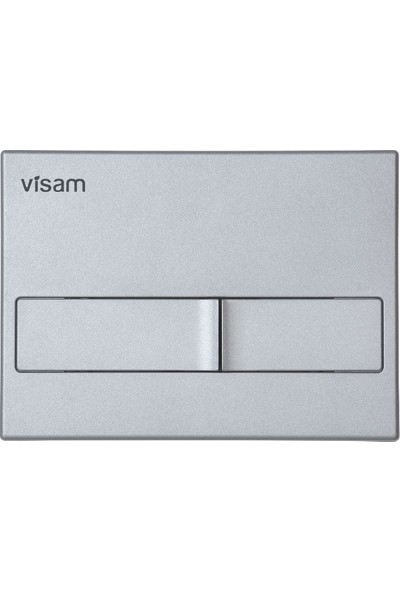 Visam Karina İki Kademeli Mat Krom Kumanda Paneli Visam Karina İki Kademeli Mat Krom Kumanda Paneli