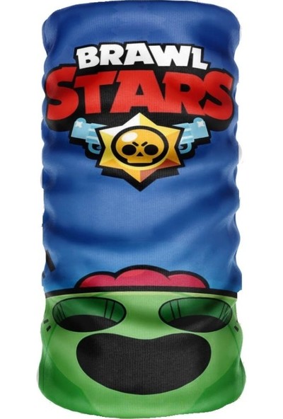 Brawl Stars 24X50 cm Motorcu Bisikletci Boyunluk Bandana Rüzgarlık Bere