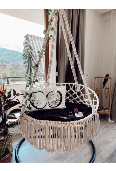 Lavin tasarım 2 Kişilik Makrome Salıncak Lavin tasarım 2 Kişilik Makrome Salıncak