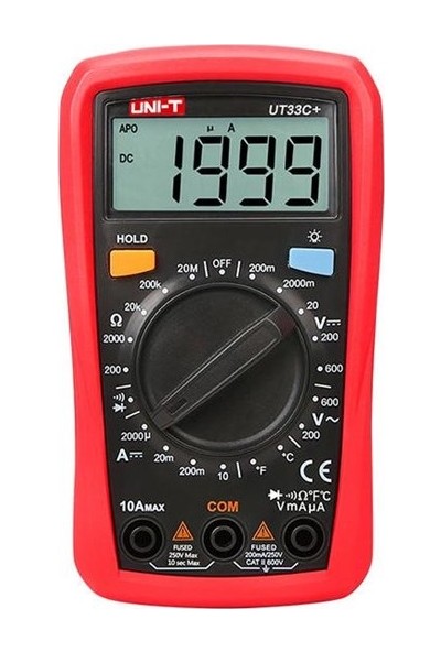 Uni-T UT33C+ Avuçiçi Dijital Multimetre Uni-T UT33C+ Avuçiçi Dijital Multimetre
