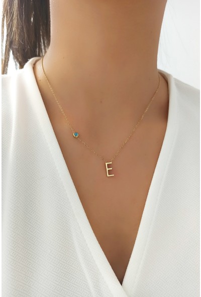 ÇLK Accessories Çelik E Harf Kolye