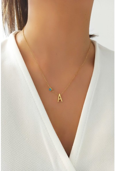 ÇLK Accessories Çelik A Harf Kolye