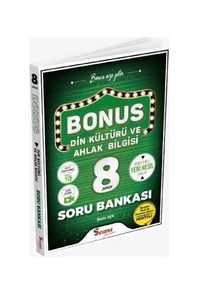 Seans Yayınları Bonus 8. Sınıf Din Kültürü ve Ahlak Bilgisi Soru Bankası Seans Yayınları Bonus 8. Sınıf Din Kültürü ve Ahlak Bilgisi Soru Bankası