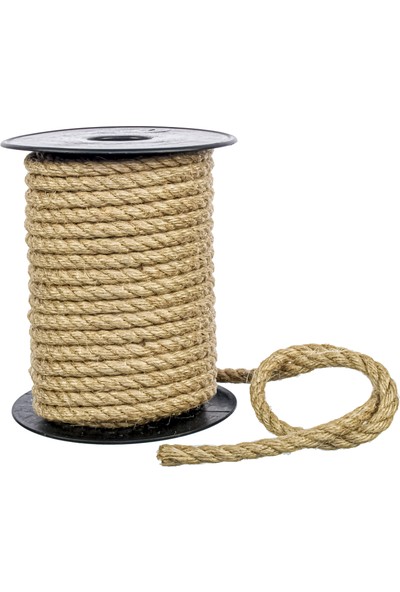 Kos Jüt Halat Kendir Urgan Halat Ip 6mm 15 Metre