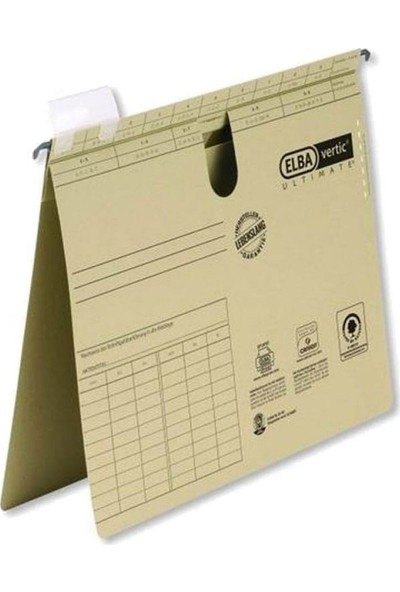 Elba Askılı Dosya Kraf Telli