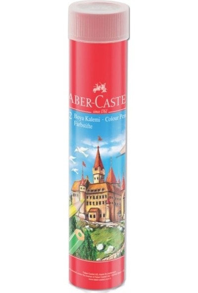 Faber-Castell Kuruboya Kalem Seti 12'li Metal Tüp Faber-Castell Kuruboya Kalem Seti 12'li Metal Tüp