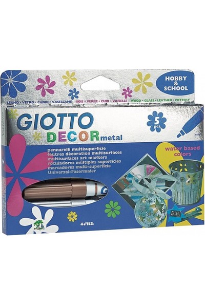 Giotto Dekor Metalik Boya Askılı 5'li