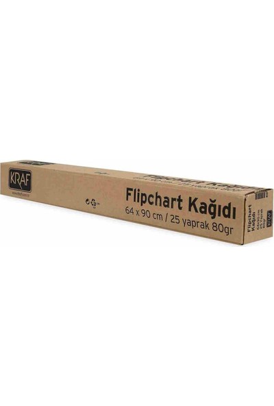 Kraf Flipchart Kağıdı 64 x 90CM 25 Yaprak 80 gr Kraf Flipchart Kağıdı 64 x 90CM 25 Yaprak 80 gr