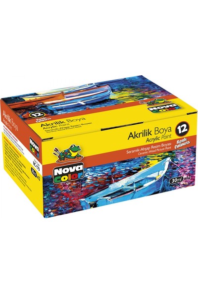 Nova Color Akrilik Boya 12 Renk Nova Color Akrilik Boya 12 Renk
