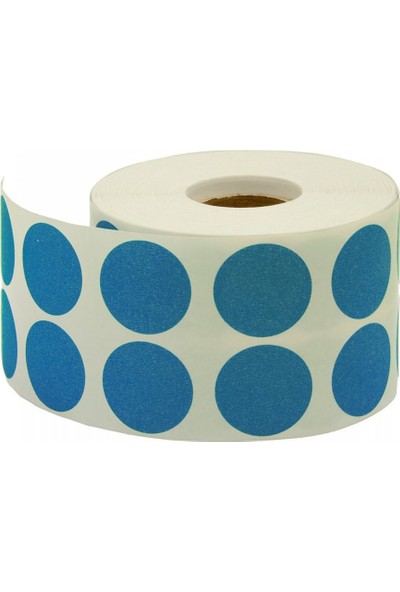 Tanex Mavi 20 mm Renkli Nokta Etiketi 2500'lü Rulo Tanex Mavi 20 mm Renkli Nokta Etiketi 2500'lü Rulo