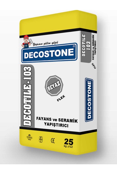 Decostone Fayans Yapıştırıcı Beyaz 1 kg