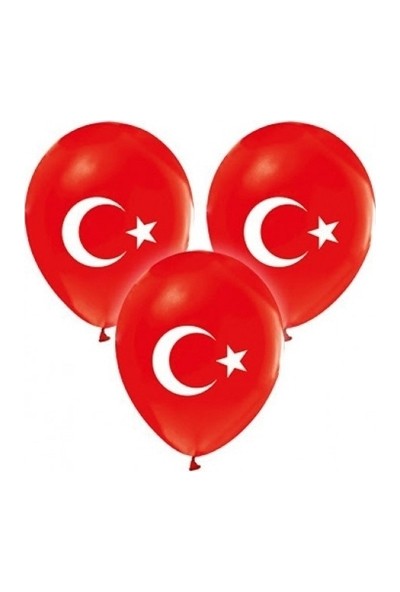 Balonevi Türk Bayraklı Balon 100 Adet Balonevi Türk Bayraklı Balon 100 Adet