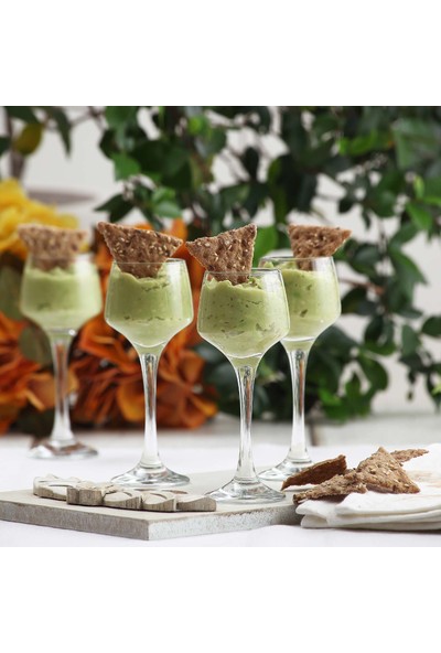 Lav Lal Ayaklı Likör Bardağı 6'lı Set Lav Lal Ayaklı Likör Bardağı 6'lı Set