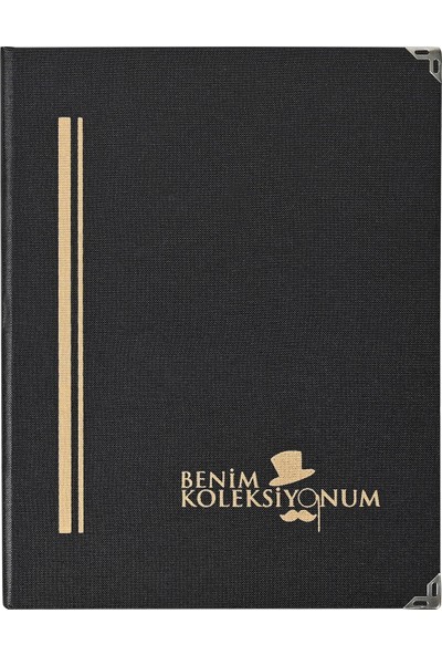Benim Koleksiyonum Pul Defteri Albümü 6 Yaprak 12 Sayfa Beyaz Zemin Kapak Siyah Benim Koleksiyonum Pul Defteri Albümü 6 Yaprak 12 Sayfa Beyaz Zemin Kapak Siyah