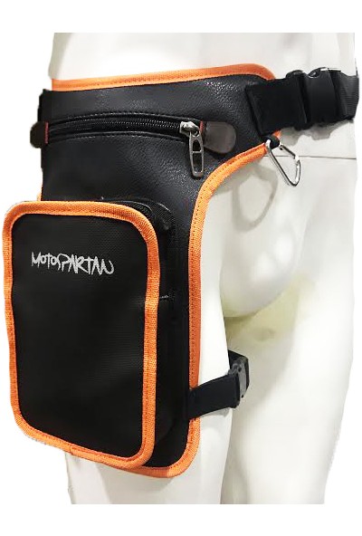 Tümopar Motosiklet Bacak Çantası Tek Cepli Turuncu
