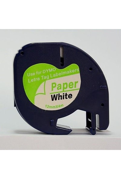 Dymo 91200 Letratag Şerit Kağıt 12 mm x 4 mt Beyaz
