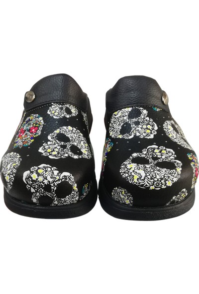 Hipokrat Kurukafa Desenli Hipokrat Terlik