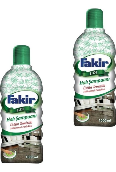 Fakir Halı Şampuanı Elde 1000 ml 2'li Fakir Halı Şampuanı Elde 1000 ml 2'li