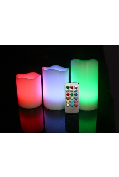 Melek Store Parafin Kaplı Kumandalı LED Mum (3 Adet) Melek Store Parafin Kaplı Kumandalı LED Mum (3 Adet)