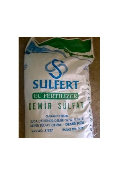 SÜLFERT Demir Gübresi Sulfert Toz Demir Gübresi, Demir Sülfat 5 kg