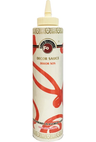 Fo Çilek Aromalı Dekor Sos 750 gr