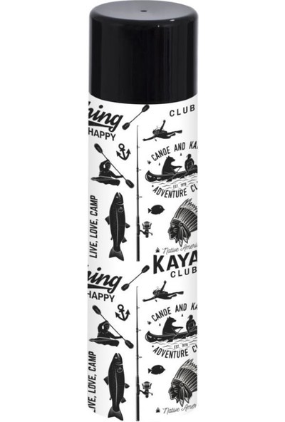 Herevin 410 cc Desenli Tüp Termos Herevin 410 cc Desenli Tüp Termos