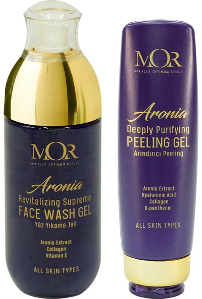 MOR Onarıcı ve Yenileyici Peeling Jel + Aydınlarıcı Yüz Yıkama Jeli