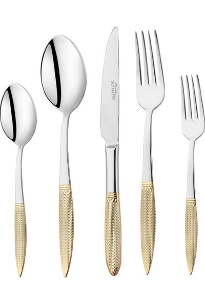 Schafer Goldısh Çatal/Kaşık/Bıçak 72 Parça