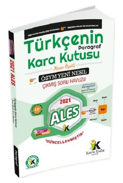 İnformal Yayınları 2021 ALES Türkçenin Kara Kutusu Paragraf Konu Özetli Çıkmış Soru Havuzu İnformal Yayınları 2021 ALES Türkçenin Kara Kutusu Paragraf Konu Özetli Çıkmış Soru Havuzu