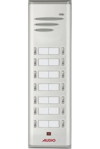 Audio 004845 E14 Çift Butonlu Zil Panel 14'lü Audio 004845 E14 Çift Butonlu Zil Panel 14'lü