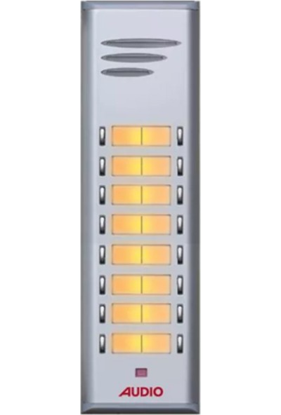 Audio 004845 E16 Çift Butonlu Zil Panel 16'lı Audio 004845 E16 Çift Butonlu Zil Panel 16'lı