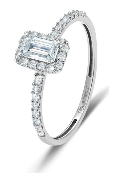 Özel Tasarım Altın Baget Yüzük