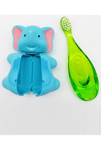 Rocs 0-3 Yaş Diş Fırçası + Flipper Hijyenik Saklama Kabı Seti - Fil Figürlü Rocs 0-3 Yaş Diş Fırçası + Flipper Hijyenik Saklama Kabı Seti - Fil Figürlü
