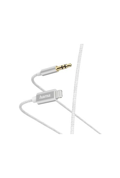 Hama 187211 1m Lightning - 3.5 mm Kablo - Beyaz