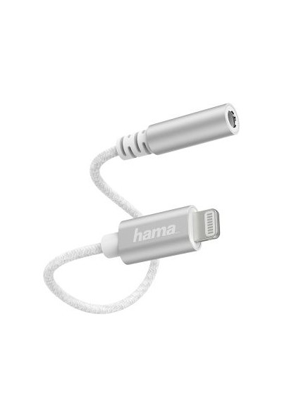 Hama 187210 Lightning Fiş - 3.5 mm Audio Soket Çevirici Adaptör – Beyaz Hama 187210 Lightning Fiş - 3.5 mm Audio Soket Çevirici Adaptör – Beyaz