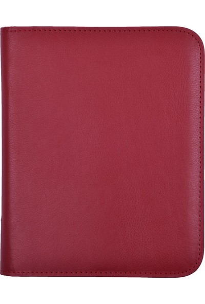 Sedir Defter Organizer Geçmeli Fermuarlı 15 x 21 cm Kırmızı