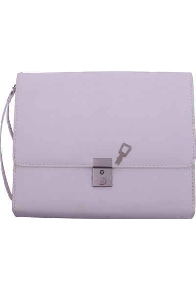 Sedir Defter Organizer Mekanizmalı Kilitli Vıp 17 x 24 cm Beyaz