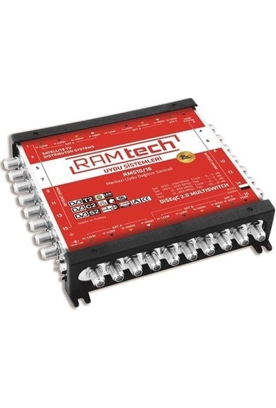 Ramtech Rt-10/16 Kaskatlı/sonlu Uydu Santral Multiswitch + Adaptör 130014 Ramtech Rt-10/16 Kaskatlı/sonlu Uydu Santral Multiswitch + Adaptör 130014