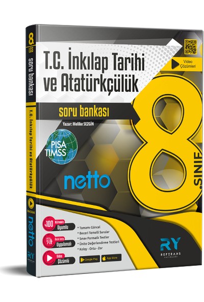 Referans Yayınları Netto LGS 8. Sınıf T.C. Inkılap Tarihi ve Atatürkçülük Soru Bankası Referans Yayınları Netto LGS 8. Sınıf T.C. Inkılap Tarihi ve Atatürkçülük Soru Bankası