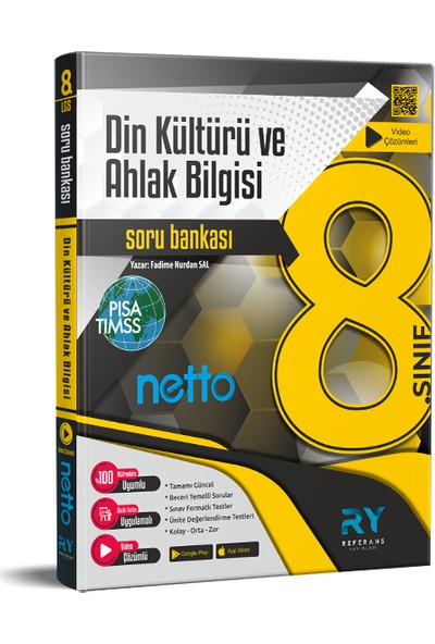 Referans Yayınları Netto LGS 8. Sınıf Din Kültürü ve Ahlak Bilgisi Soru Bankası Tamamı Video Çözümlü