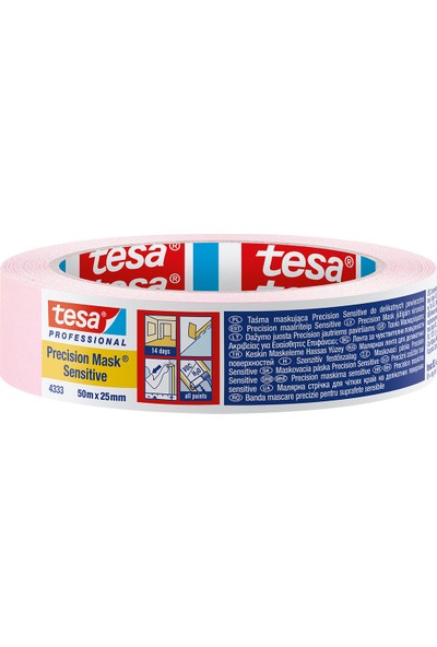 Tesa 4333 Hassas Yüzeyler Için Keskin Kenar Maskeleme Bandı 25MM