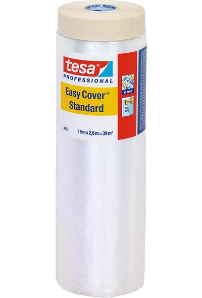 Tesa 4403 Easy Cover Maskeleme Örtüsü 15M x 2,6mt = 39M2 Tesa 4403 Easy Cover Maskeleme Örtüsü 15M x 2,6mt = 39M2