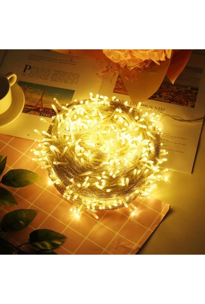 E-Led Ip LED Işık 10METRE 100LED 'li Günışığı 220V Fişli Eklenebilir Peri LED Işık E-Led Ip LED Işık 10METRE 100LED 'li Günışığı 220V Fişli Eklenebilir Peri LED Işık