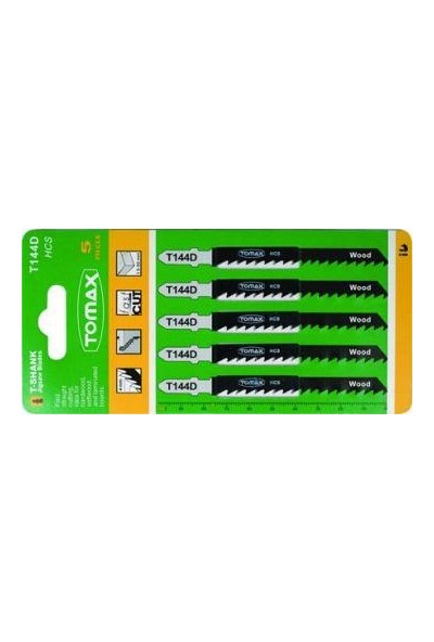 Tomax Dekupaj Dekopaj Testere Bıçağı Ağzı Ahşap T144/D 5 Li Tomax Dekupaj Dekopaj Testere Bıçağı Ağzı Ahşap T144/D 5 Li
